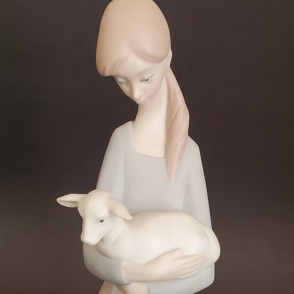 Porcelain Lamb Figurine - Etsy