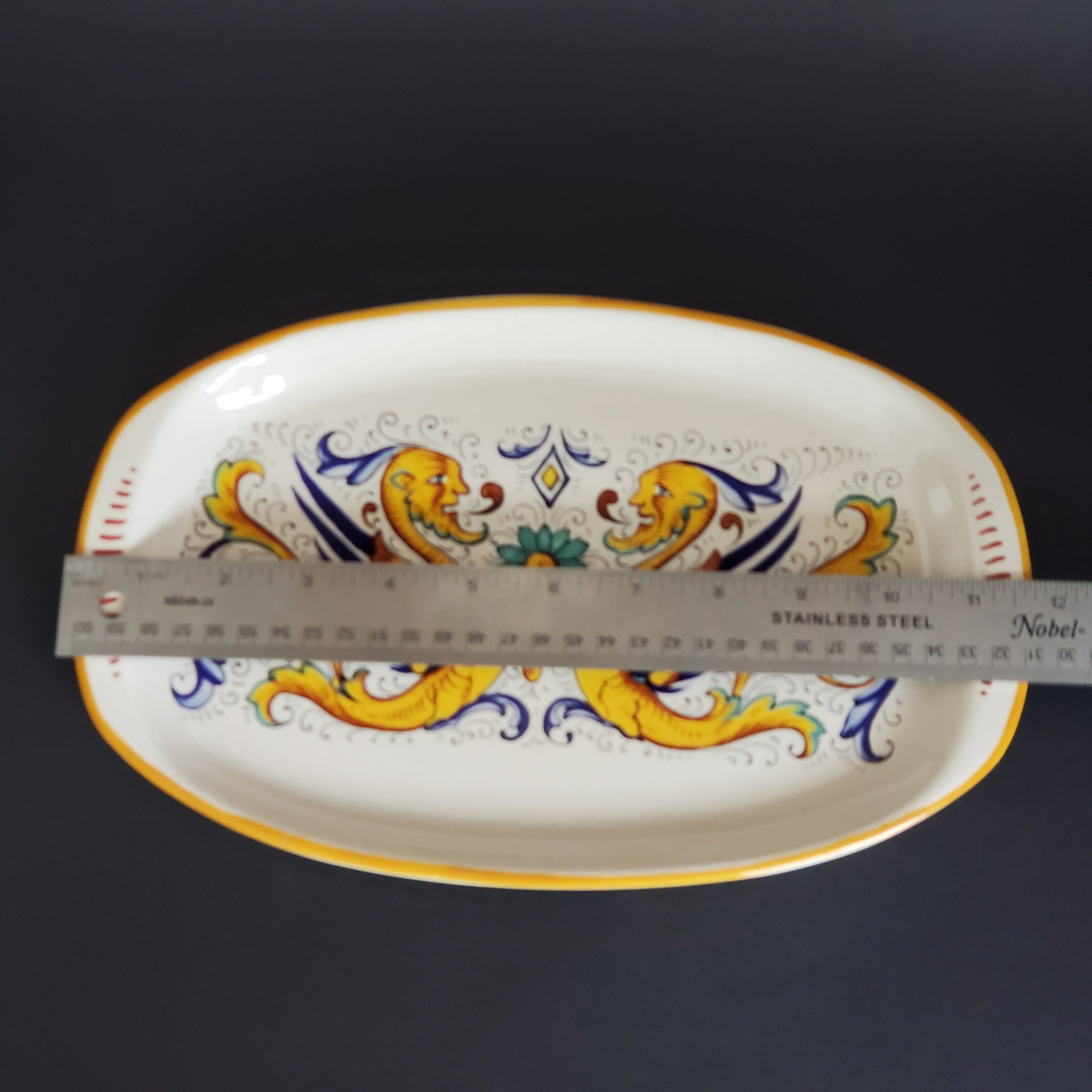 Ceramica Nova Deruta Raffaellesco Tray 11.75 Hand Painted Made in Italy ...