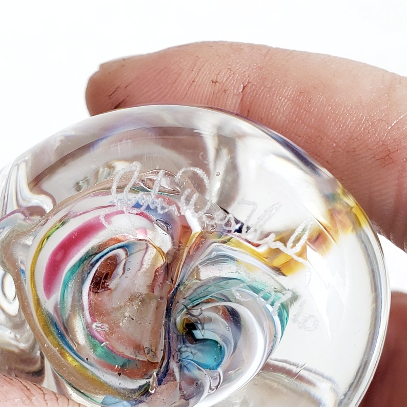 Art Glass Cat Paperweight Figurine by John Desmeules, Glass Dimensions ...