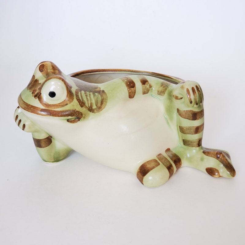 Mccoy Frog Planter - Etsy