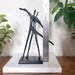 Bodrul Khalique Metal Dancers Statue, Bronze Minimalist Human Figurine ...