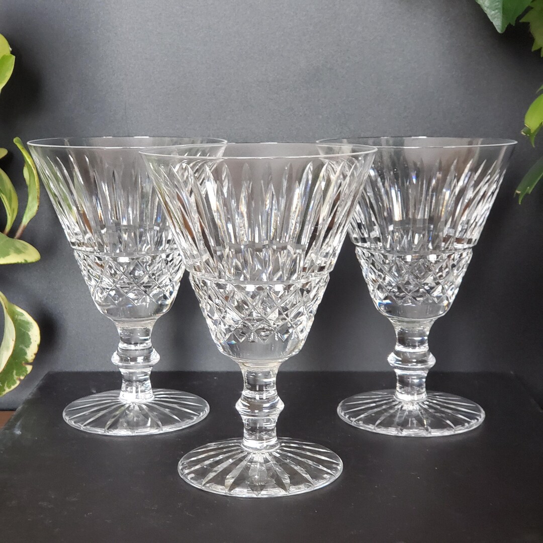 Set of 3 5 5/8 Inches Tall Waterford Tramore Water Goblets, Vintage ...