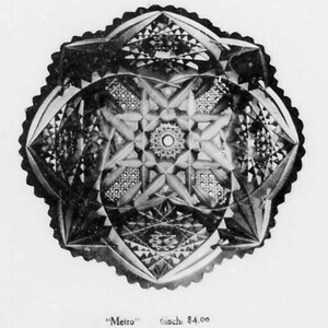 Small ABP Bowl, Gundy-clapperton Cut Glass Deep Nappy, Canadian Cut ...