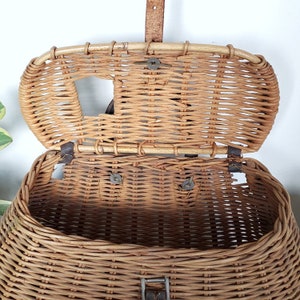 Vintage Creel Basket, Fishing Basket With Handle, Cottagecore Basket - Etsy