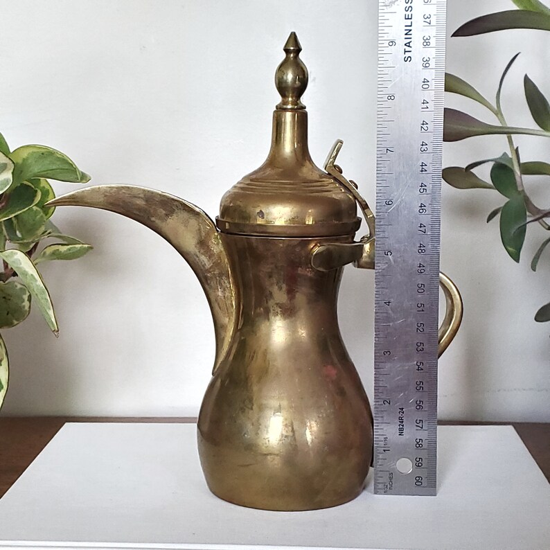 Vintage Dallah Brass Coffee Pot, Middle East Arabic Coffee Kettle, Made ...