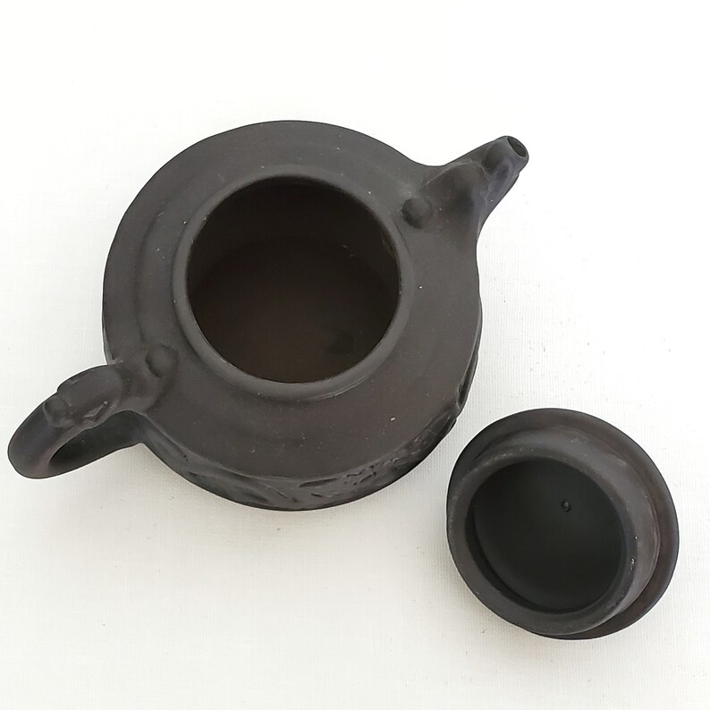 Purple Clay Chinese Tea Set With Foo Dog, Ceramic Tea Set, Mini Teapot ...