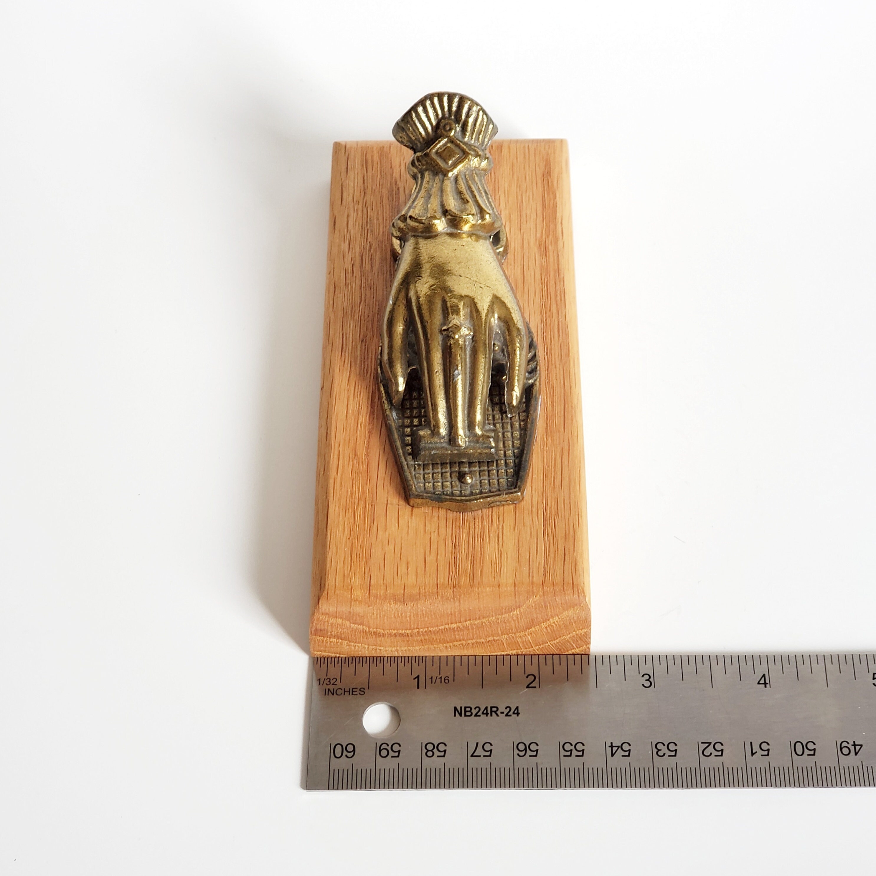 Brass Victorian Lady's Hand Spring Paper Clip, Letter Holder, Vintage ...