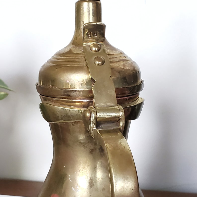 Vintage Dallah Brass Coffee Pot, Middle East Arabic Coffee Kettle, Made ...