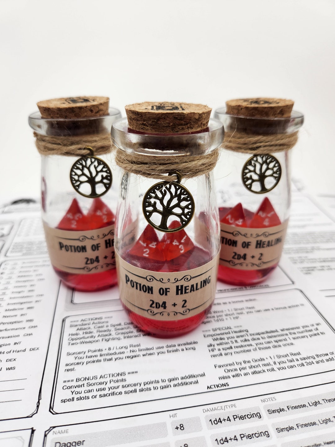 D&D Potion of Healing Health Potion Dnd Dice Roller - Etsy