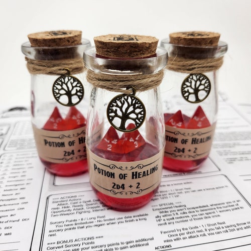 D&D Potion of Healing Health Potion Dnd Dice Roller - Etsy