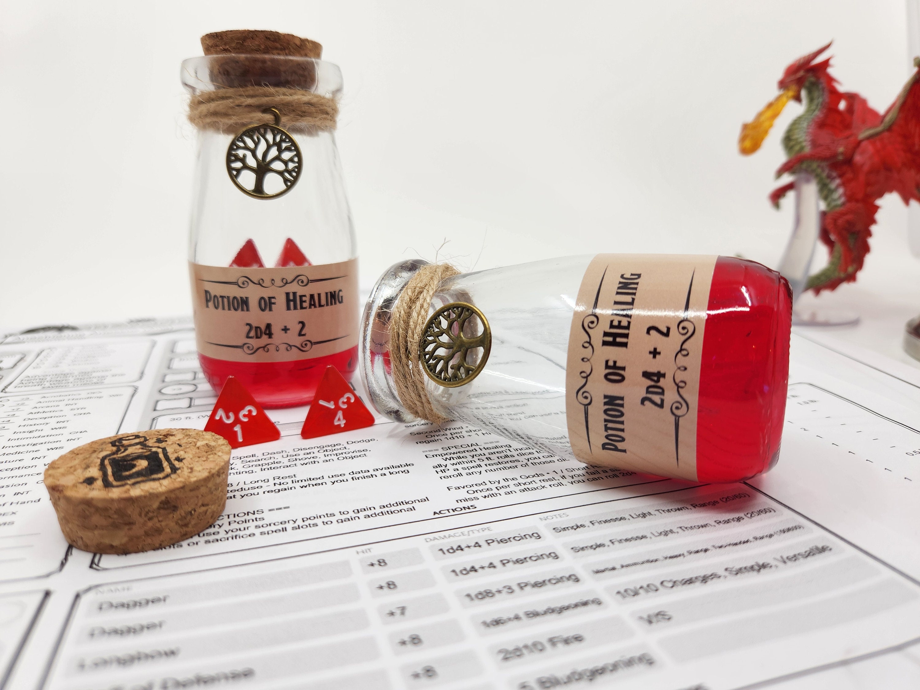 D&D Potion of Healing - Health Potion Dnd Dice Roller - Etsy