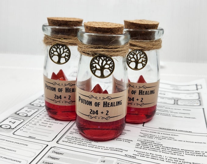 D&D Potion of Healing Health Potion Dnd Dice Roller - Etsy