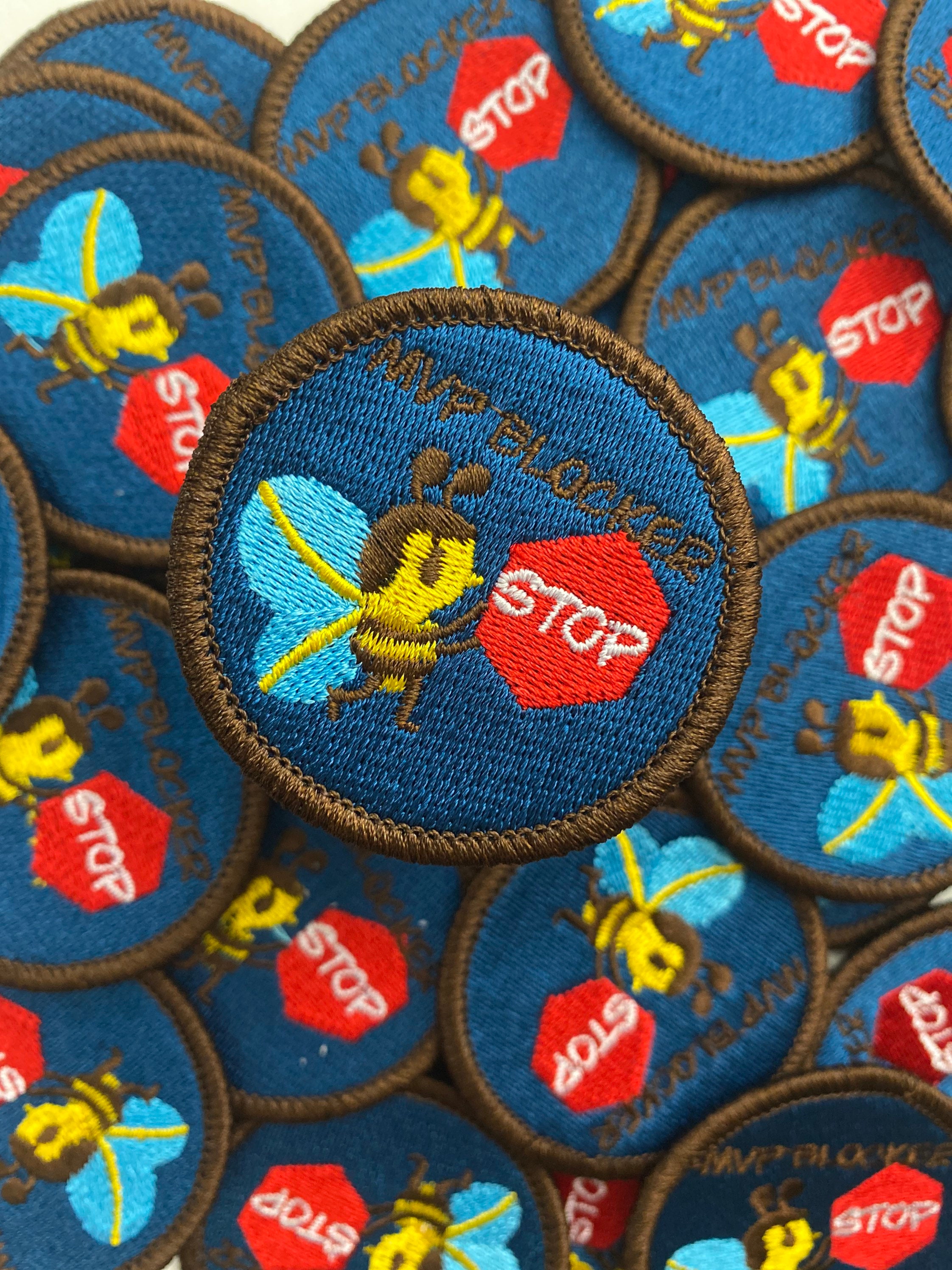 Roller Derby MVP Blocker Patch, Iron on Derby Patch by Velveteen Havoc ...