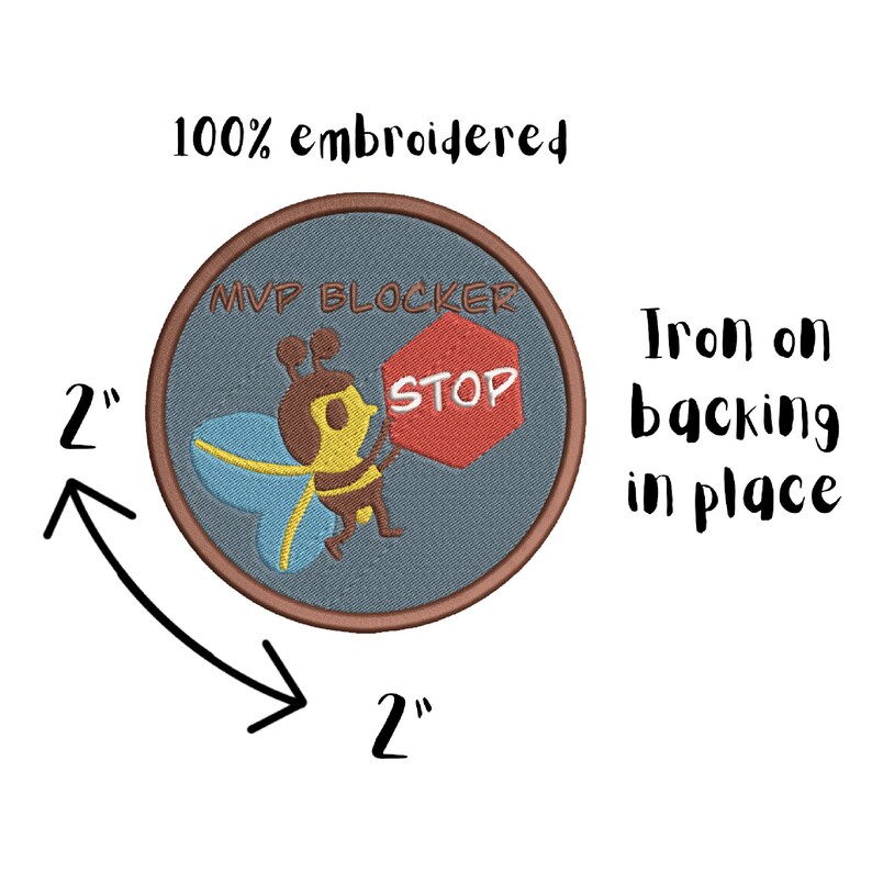 Roller Derby MVP Blocker Patch, Iron on Derby Patch by Velveteen Havoc ...