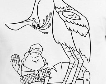 up kevin coloring page