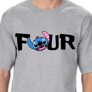 Stitch 4th Birthday Digital Files | Cricut | Silhouette Cameo | Svg Cut ...