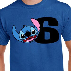 Stitch 6th Birthday Digital Files | Cricut | Silhouette Cameo | Svg Cut ...