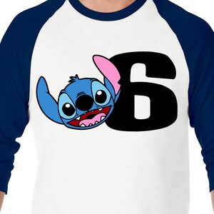 Stitch 6th Birthday Digital Files | Cricut | Silhouette Cameo | Svg Cut ...