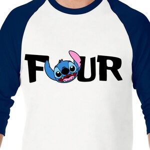 Stitch 4th Birthday Digital Files | Cricut | Silhouette Cameo | Svg Cut ...