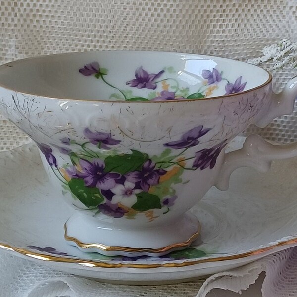 Violet Tea Cup - Etsy