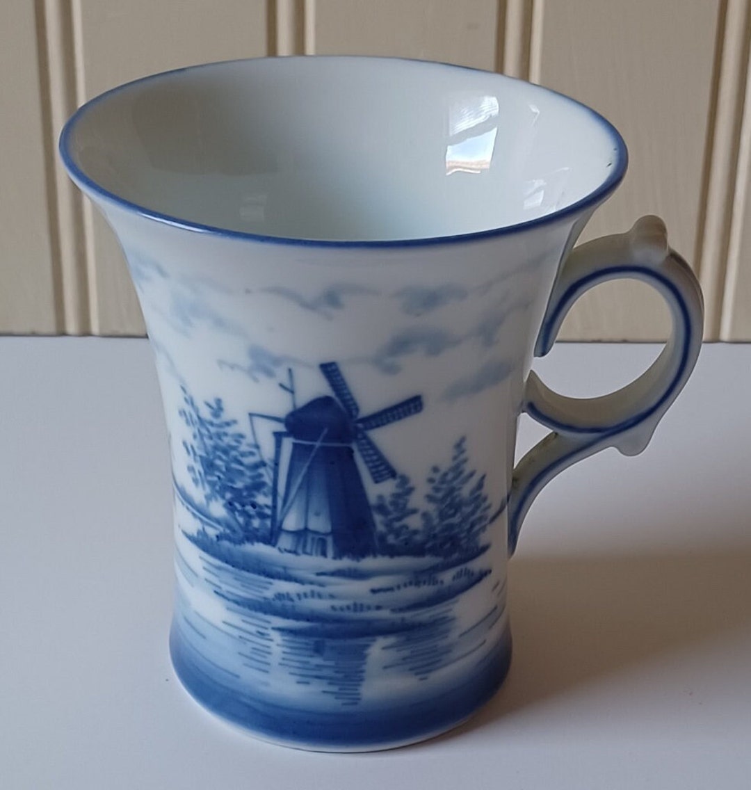 Delft Style Mug Swaine & Co Cobalt Blue/white Porcelain Ca 1925-1930 - Etsy