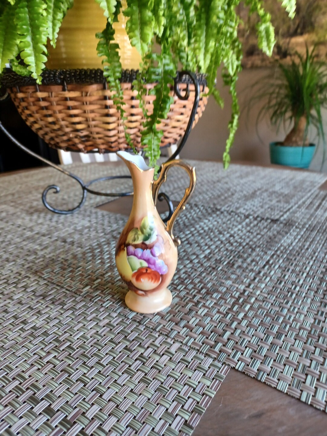 Small Vintage Lefton Hand Painted Pitcher/collectible Pitcher ...