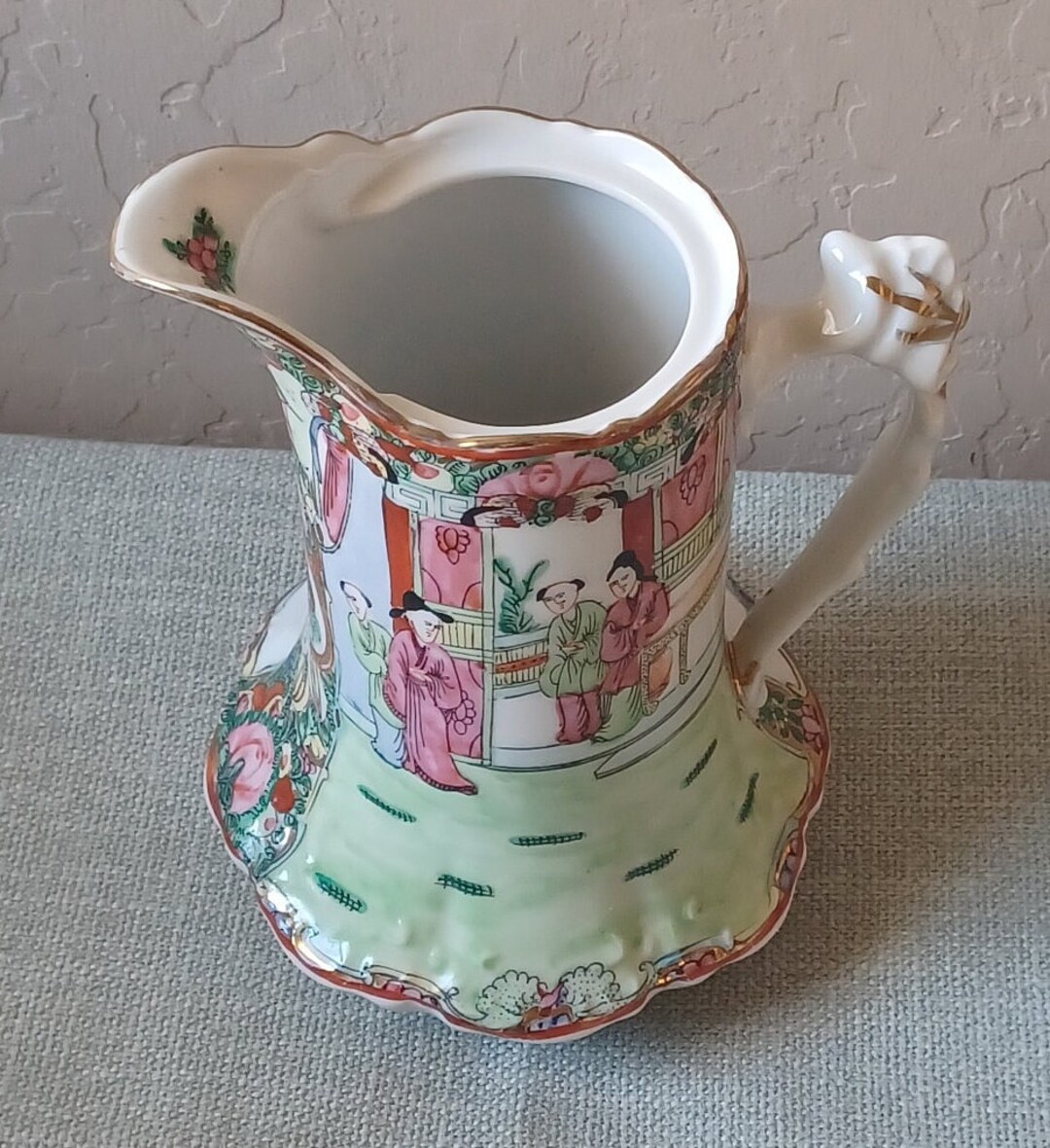 Famille Rose Chocolate Pot/pitcher Without Lid Hand Painted Porcelain ...