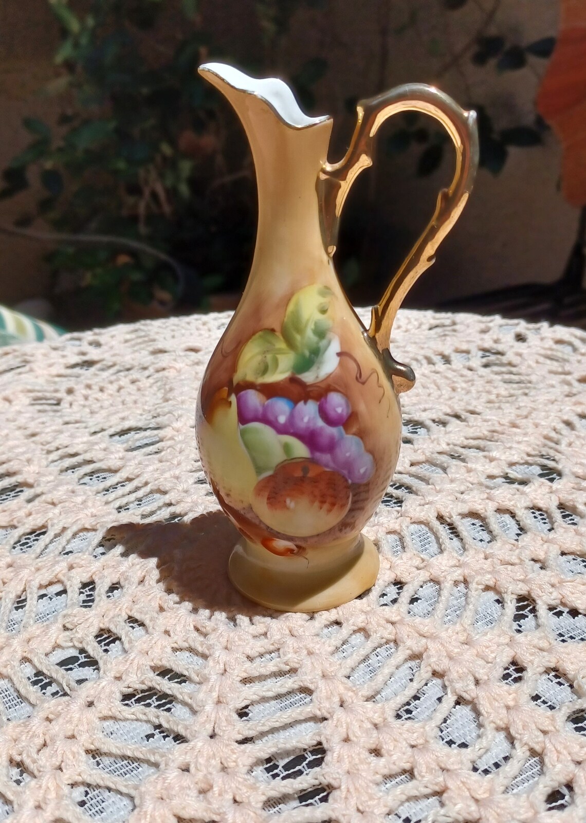 Small Vintage Lefton Hand Painted Pitcher/collectible - Etsy