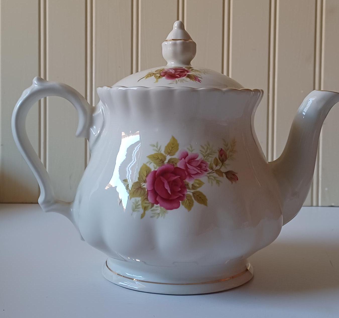 Vintage Floral Ceramic Teapot: Windsor England, Shabby Chic Decor - Etsy