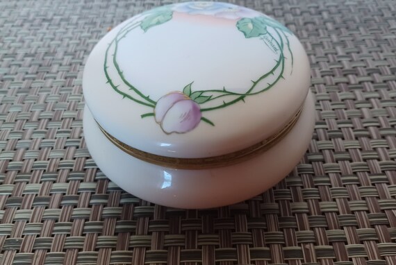 Antique Porcelain Powder Box with Lid Bavarian ZS&Co … - Gem