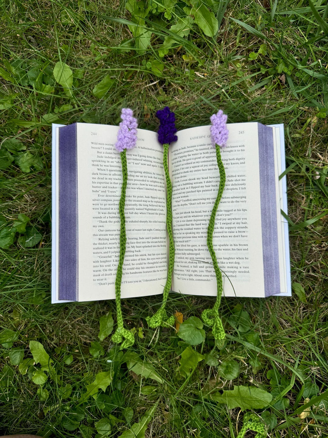 Lavender Bookmark-crocheted Book Accessory - Etsy