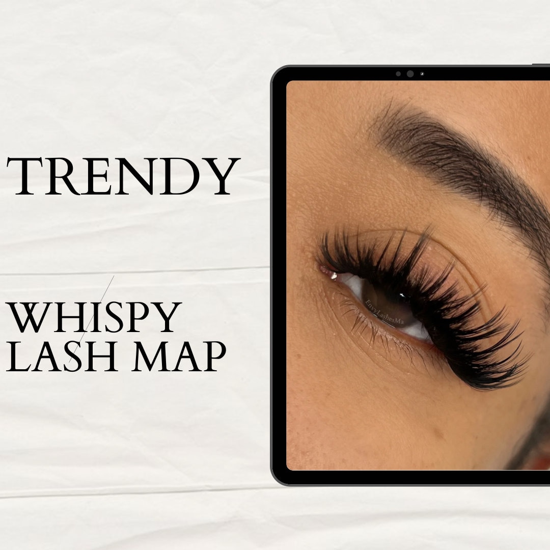 Digital Whispy Lash Mapping Etsy