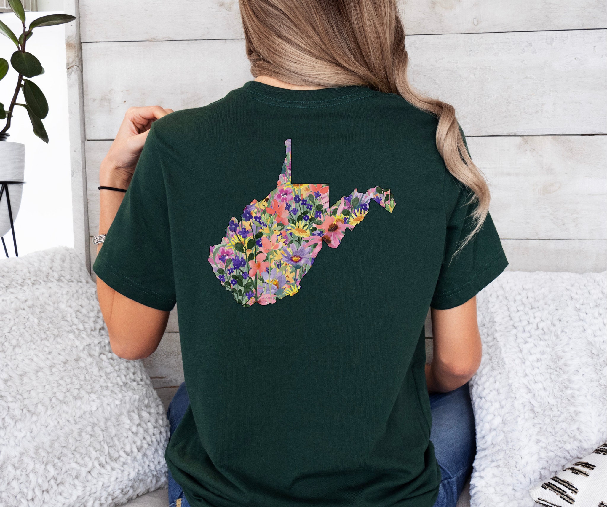 West Virginia Tshirt West Virginia Wildflowers WV Shirt for Women ...