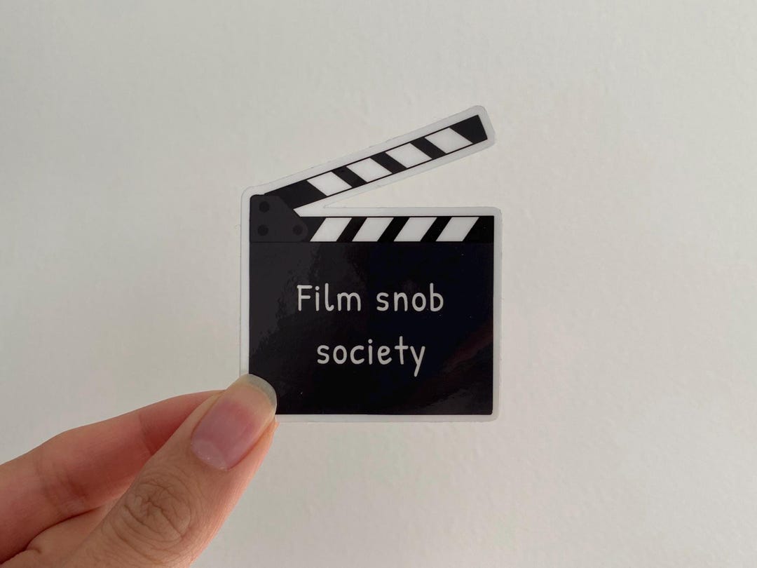Clapperboard Movie Sticker Film Snob Society Cinephile - Etsy