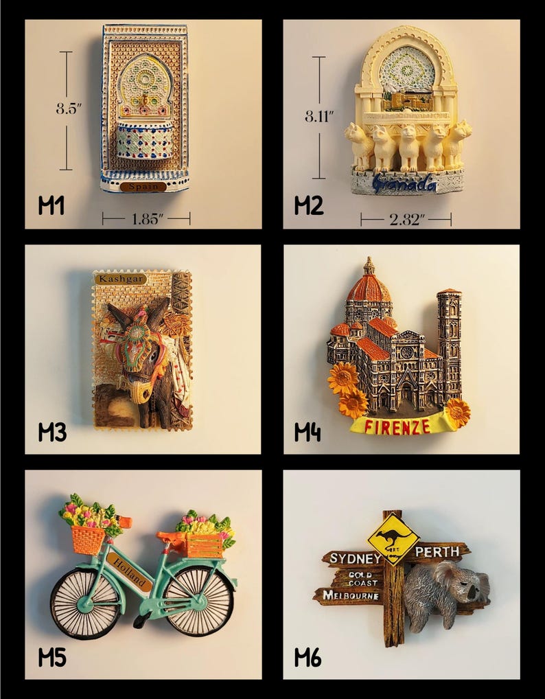 3D Landmark Magnet Art Fridge Decor, Fine Detail, Miniature Art, Europe ...