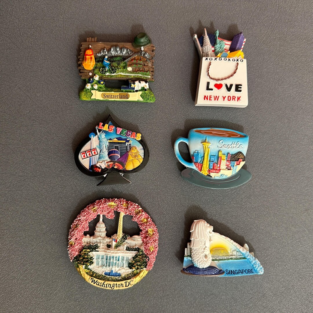 3D Landmark Magnet Art for Fridge Decor, Fine Detail, Miniature Art ...