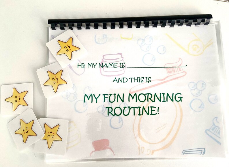 Visual Schedule: My Fun Morning Routine - Etsy