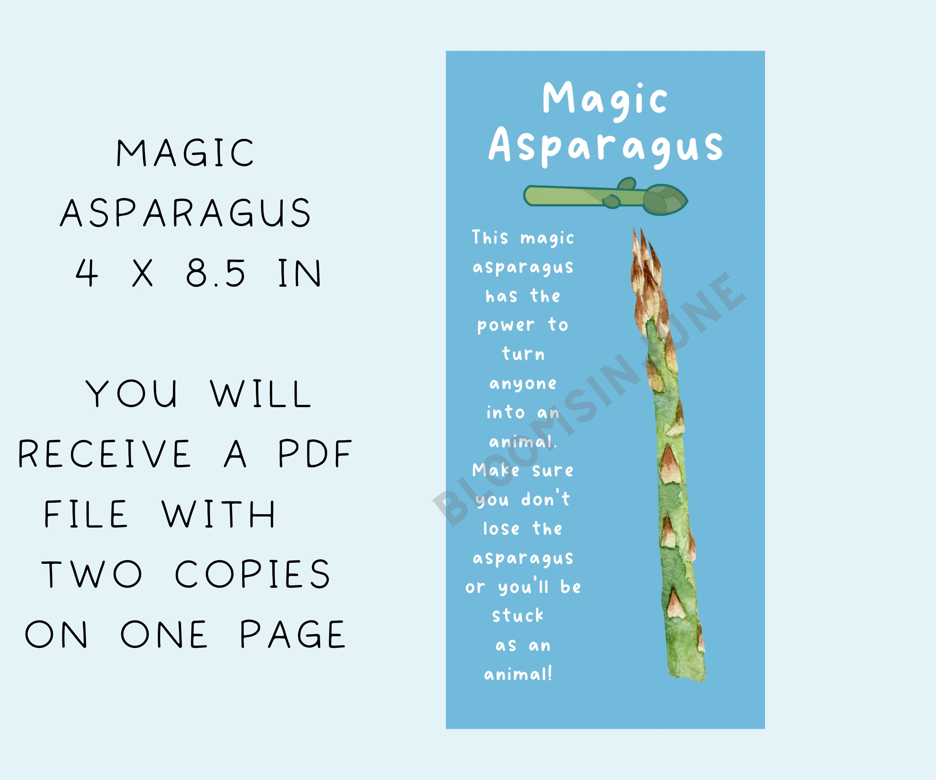Magic Asparagus Magic Wand Bluey Inspired Wand Party Favor - Etsy UK