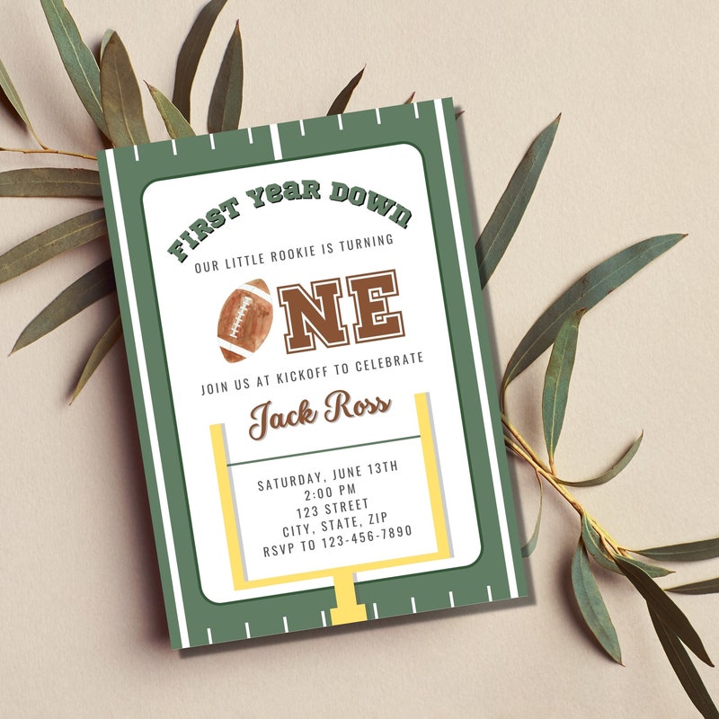 First Down Birthday Party - Etsy