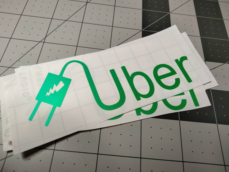 Uber Electric Car Sticker - Show Your Eco-friendly Ride - Etsy