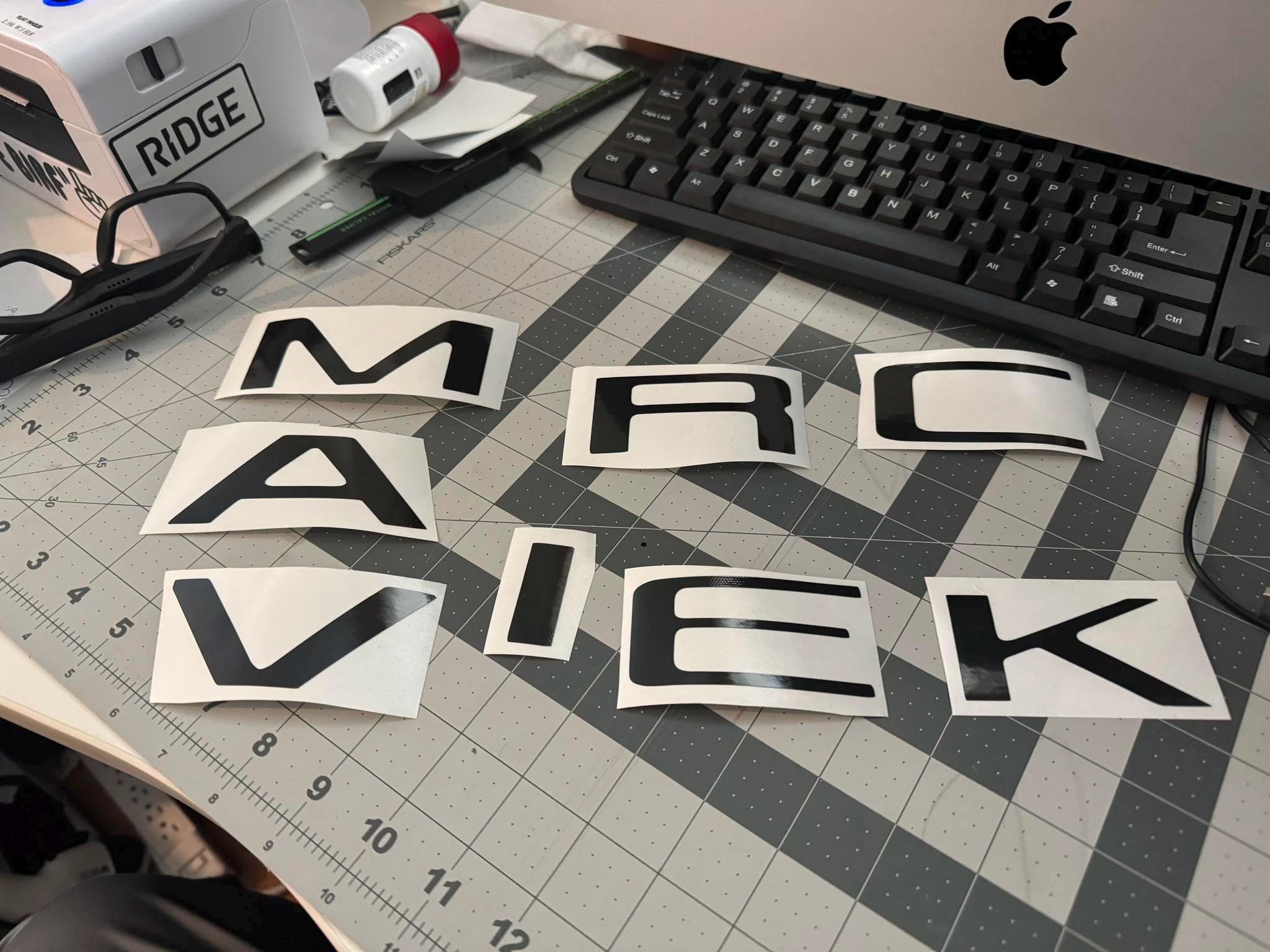 2022+ Maverick Tailgate Lettering - Etsy