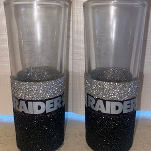NFL Glitter Double Shot Glasses - Etsy