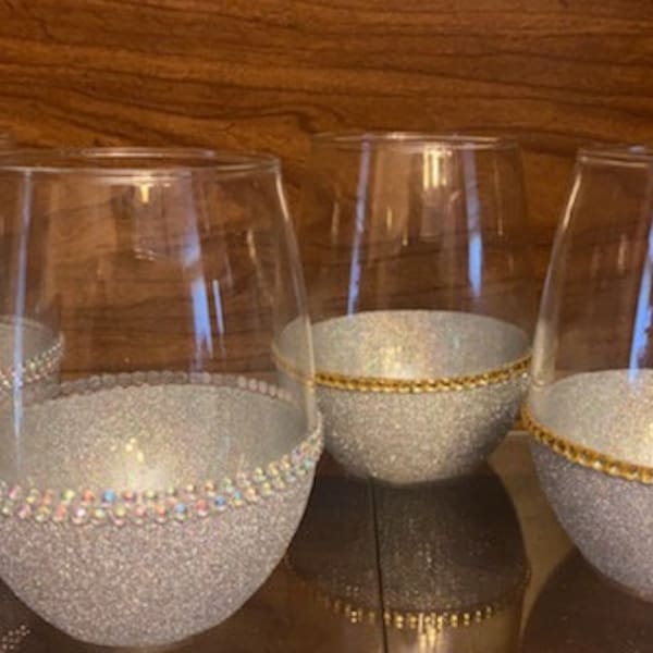 Glitter Glasses - Etsy