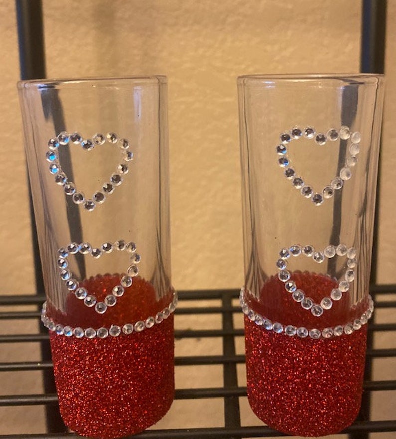 Glitter Shot Glasses - Etsy