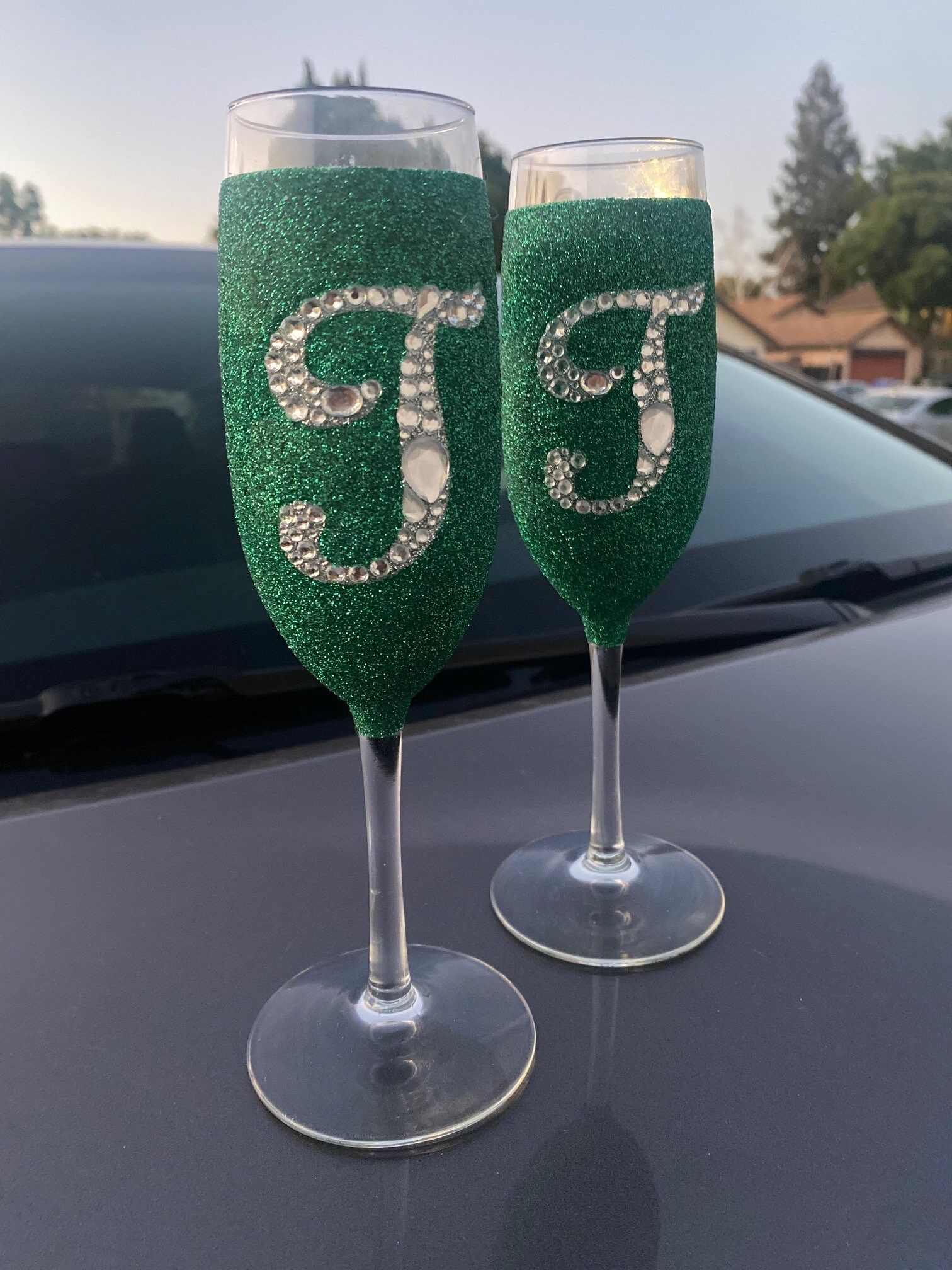 Fun Champagne Glass Etsy