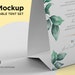 Table Tent Card Mockup, Tent Card Menu Mockup, Table Menu Template ...