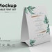 Table Tent Card Mockup, Tent Card Menu Mockup, Table Menu Template ...