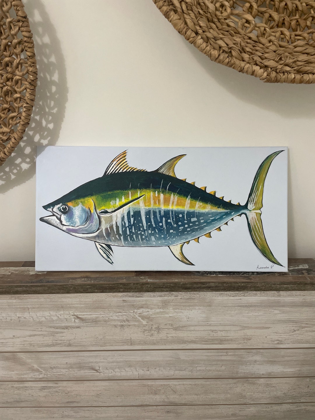 Tuna Fish Painting - Etsy