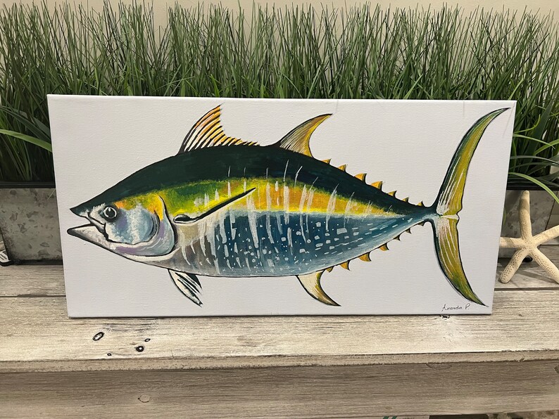 Tuna Fish Painting - Etsy