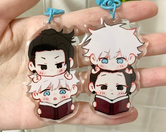 Gojo Satoru & Geto Suguru Keychain JJK Inspired Jewelry Polymer Clay ...